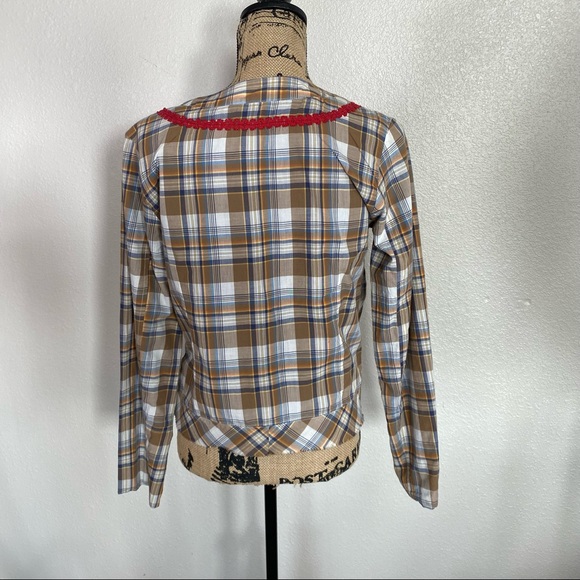 Sundance | Jackets & Coats | Sundance Nola Plaid Jacket With Ric Rac ...